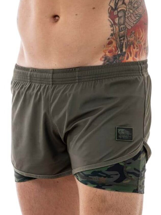 OD Army Green Pocket Silkies, Jungle Camo Ranger Panties - Sunga Life